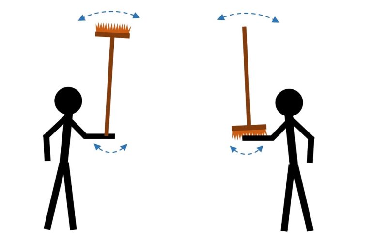 Balancing a broomstick – center of gravity – STEM on the move